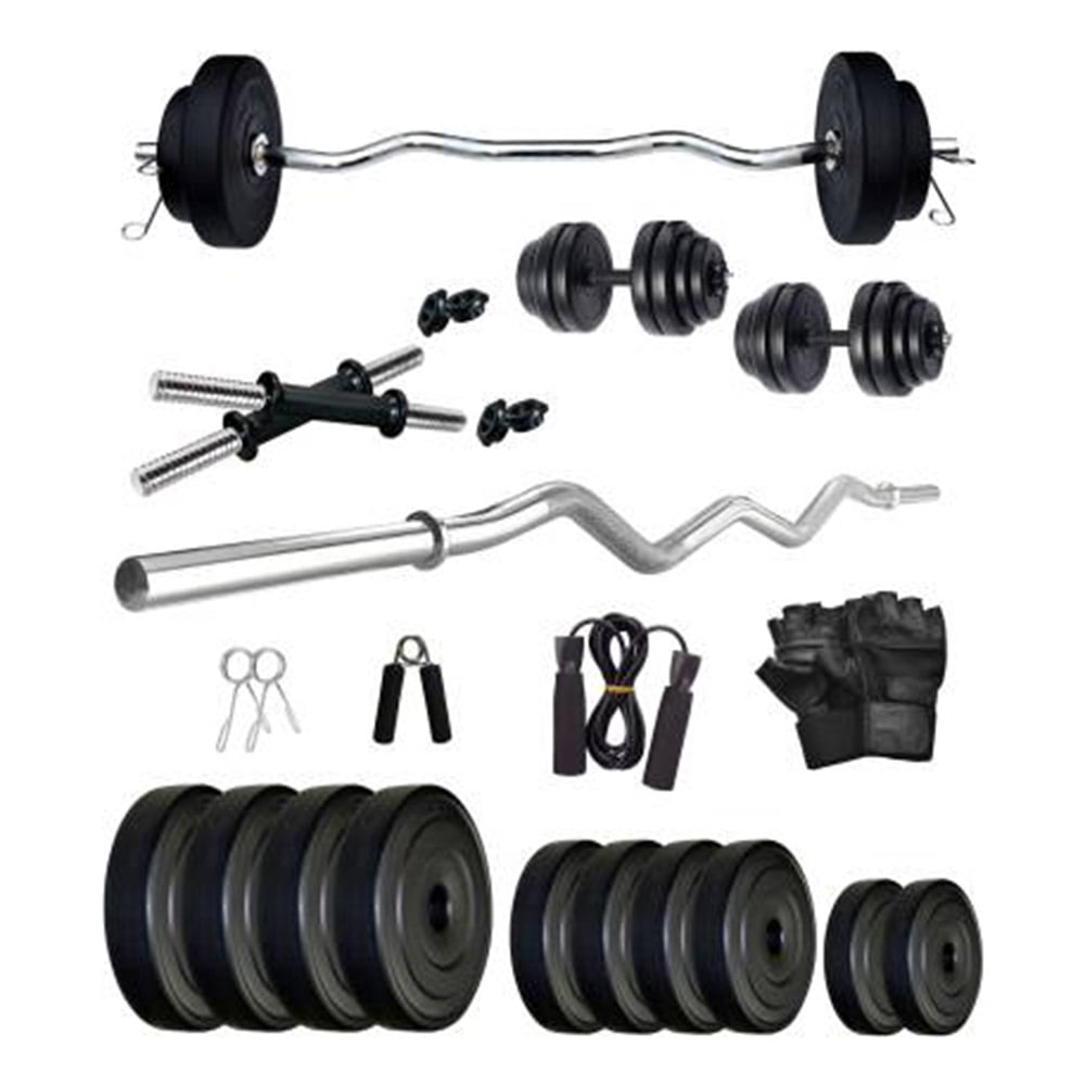 PVC 15KG COMBO 3 WB SL Home Gym Kit at Best Price in India | Healthkart.com