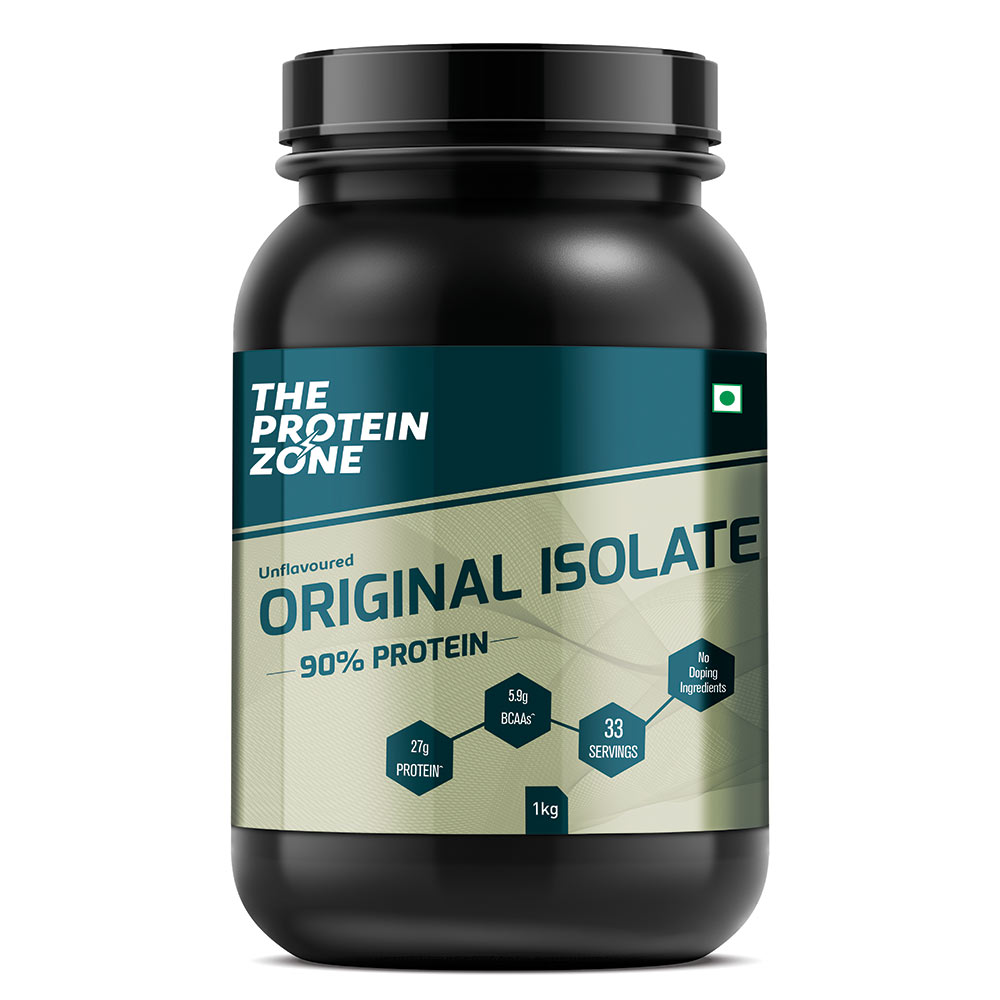 The Protein Zone Original Raw Whey Isolate Protein, 2.2 lb Unflavoured ...
