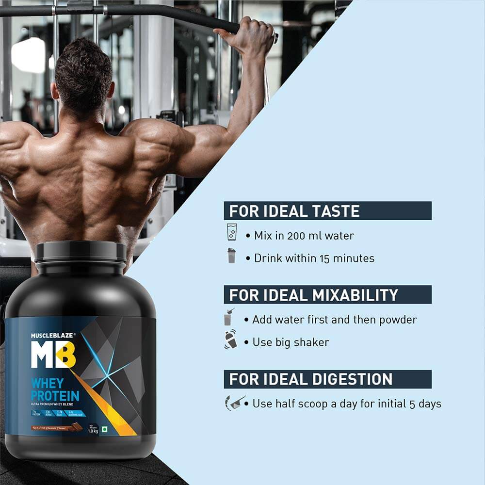 MuscleBlaze Whey Protein, 4 lb Rich Milk Chocolate Online in India ...