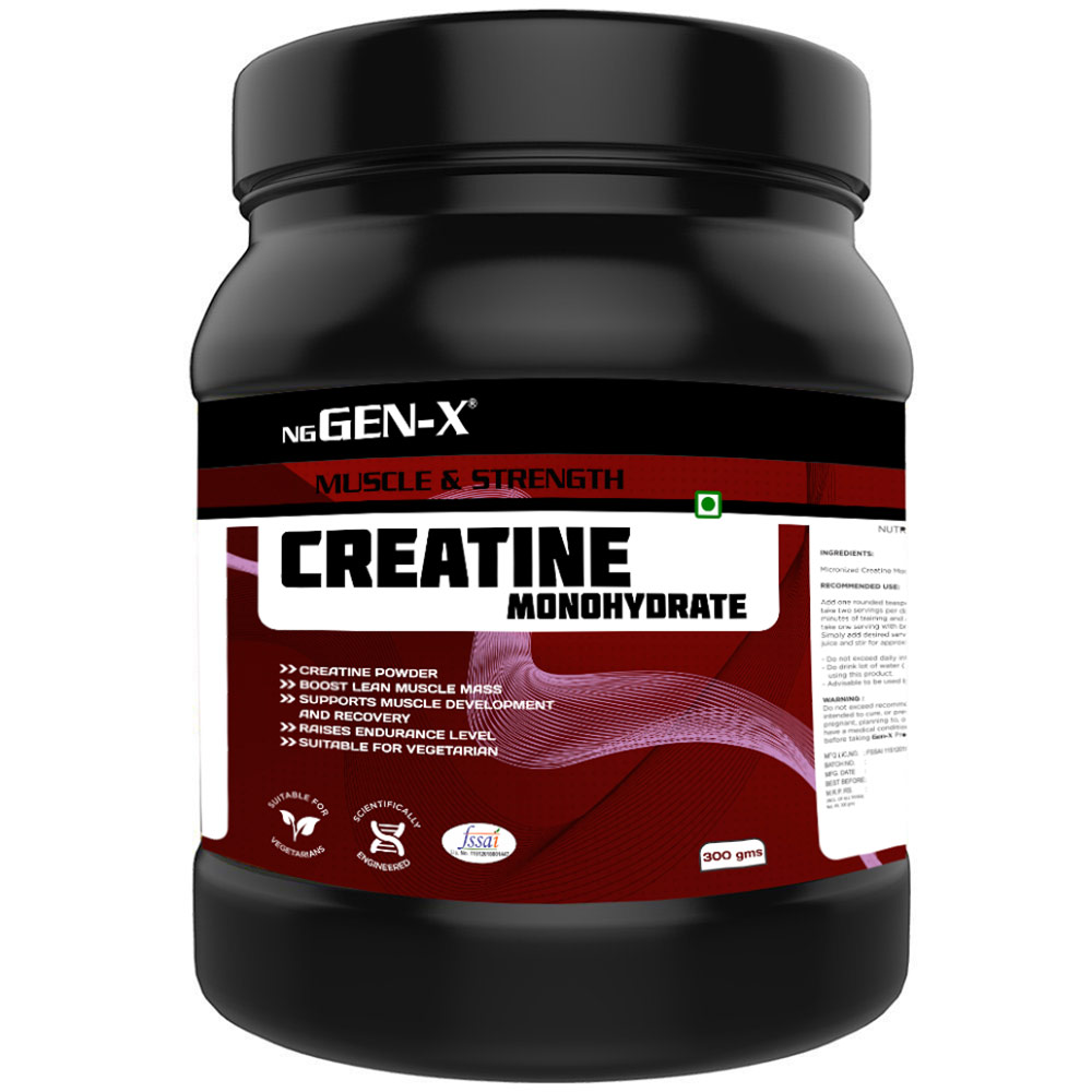 Gen-X Creatine Monohydrate, Unflavoured 0.66 lb at Best Price in India ...