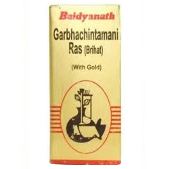 Baidyanath Garbha Chintamani Ras Brihat with Gold, 10 tablet(s) at Best ...