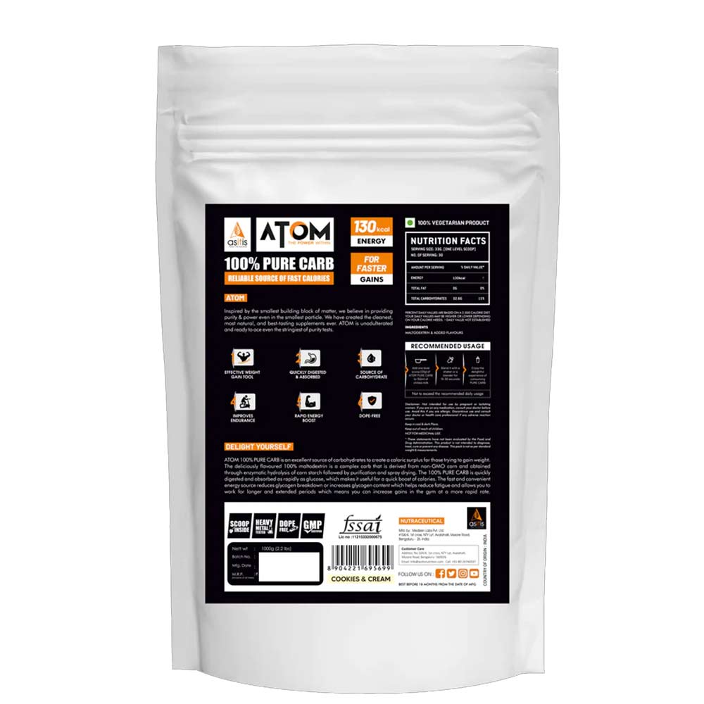 ATOM 100% Pure Carb at Best Price in India | Healthkart.com