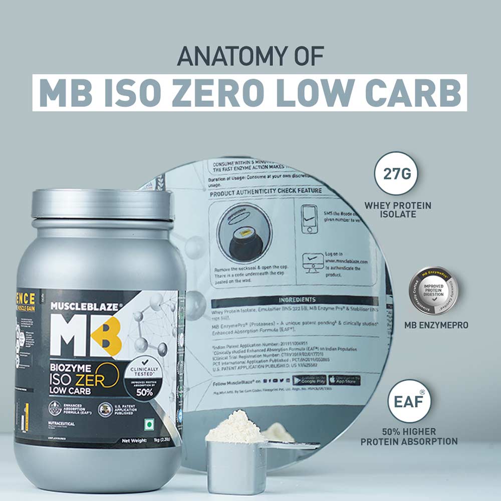MB Iso Zero Whey Protein Isolate Low Carb Chocolate 4.4 lb