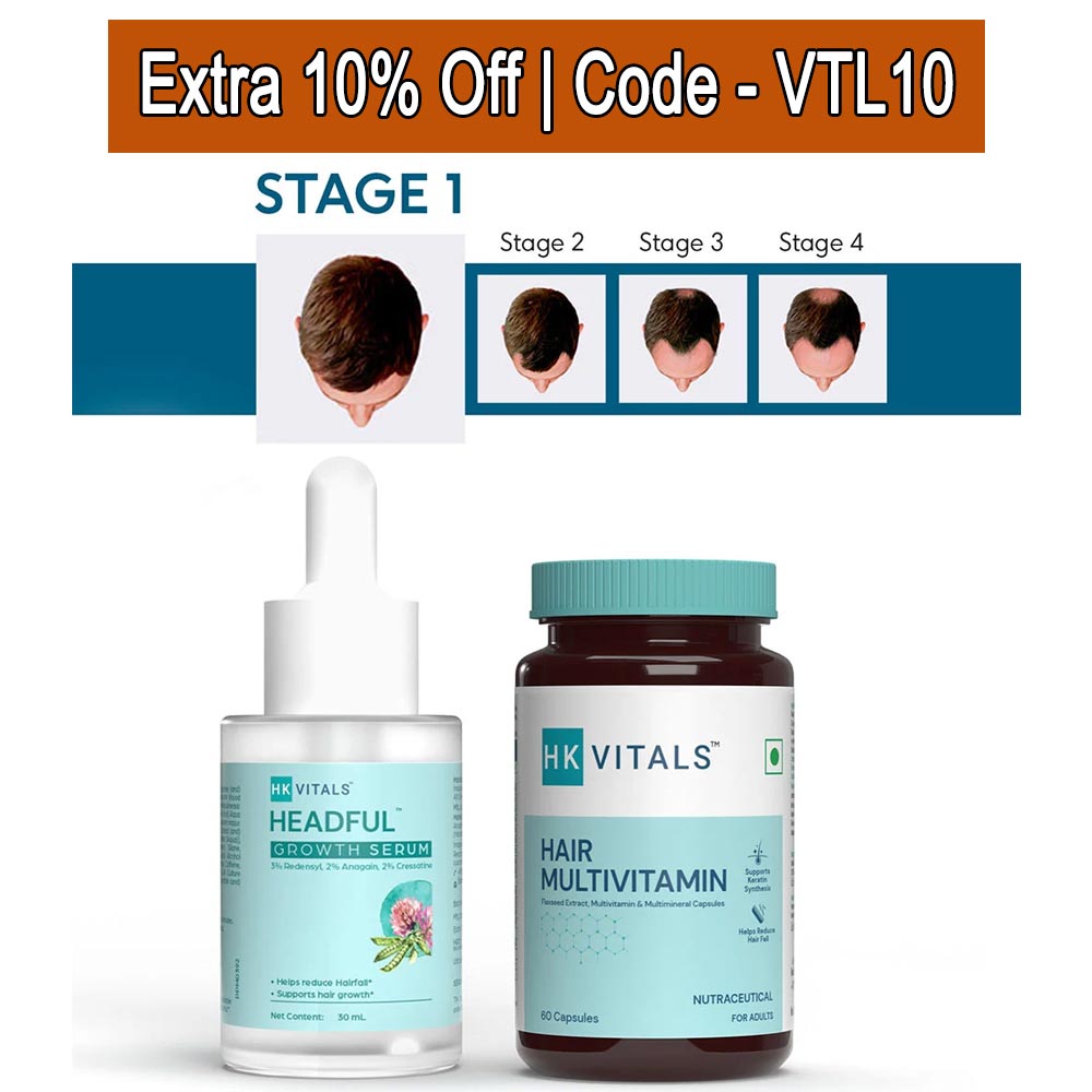 HK Vitals Hair Fall Solution at Best Price in India | Healthkart.com