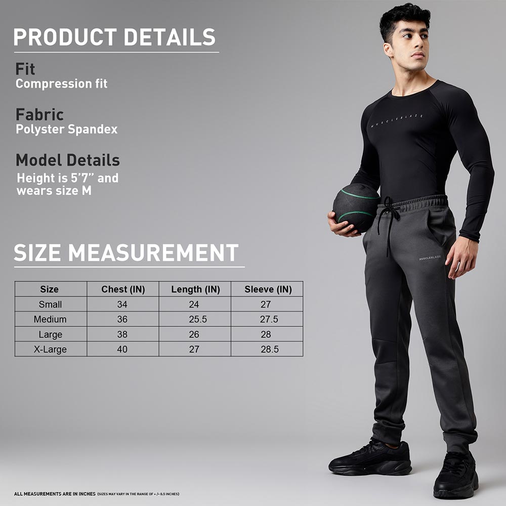 Compression Muscle Tee Full Sleeve at Best Price in India | Healthkart.com