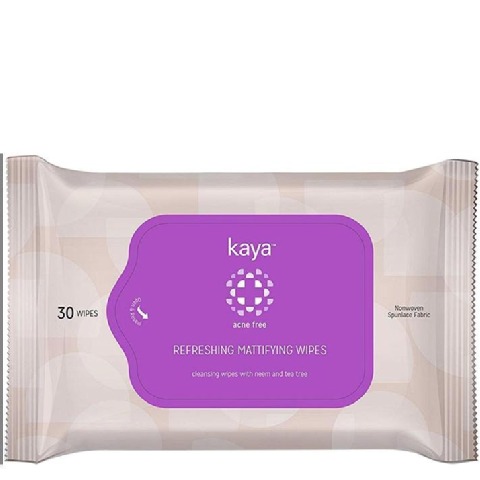 Kaya Refreshing Mattifying Wipes, 30 Piece(s)/Pack for All Skin Types ...