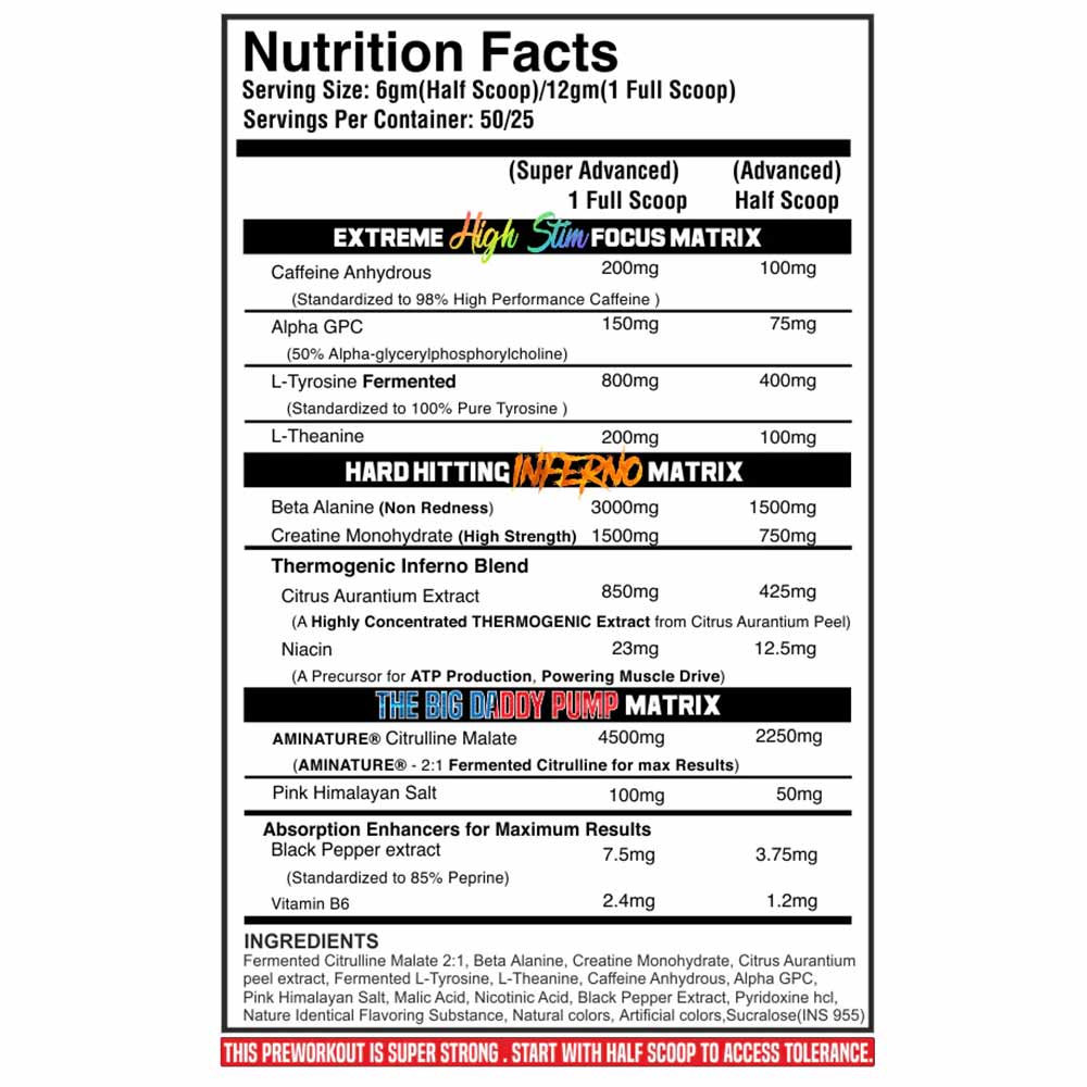The Big Daddy Inferno Pre-Workout at Best Price in India | https://www ...