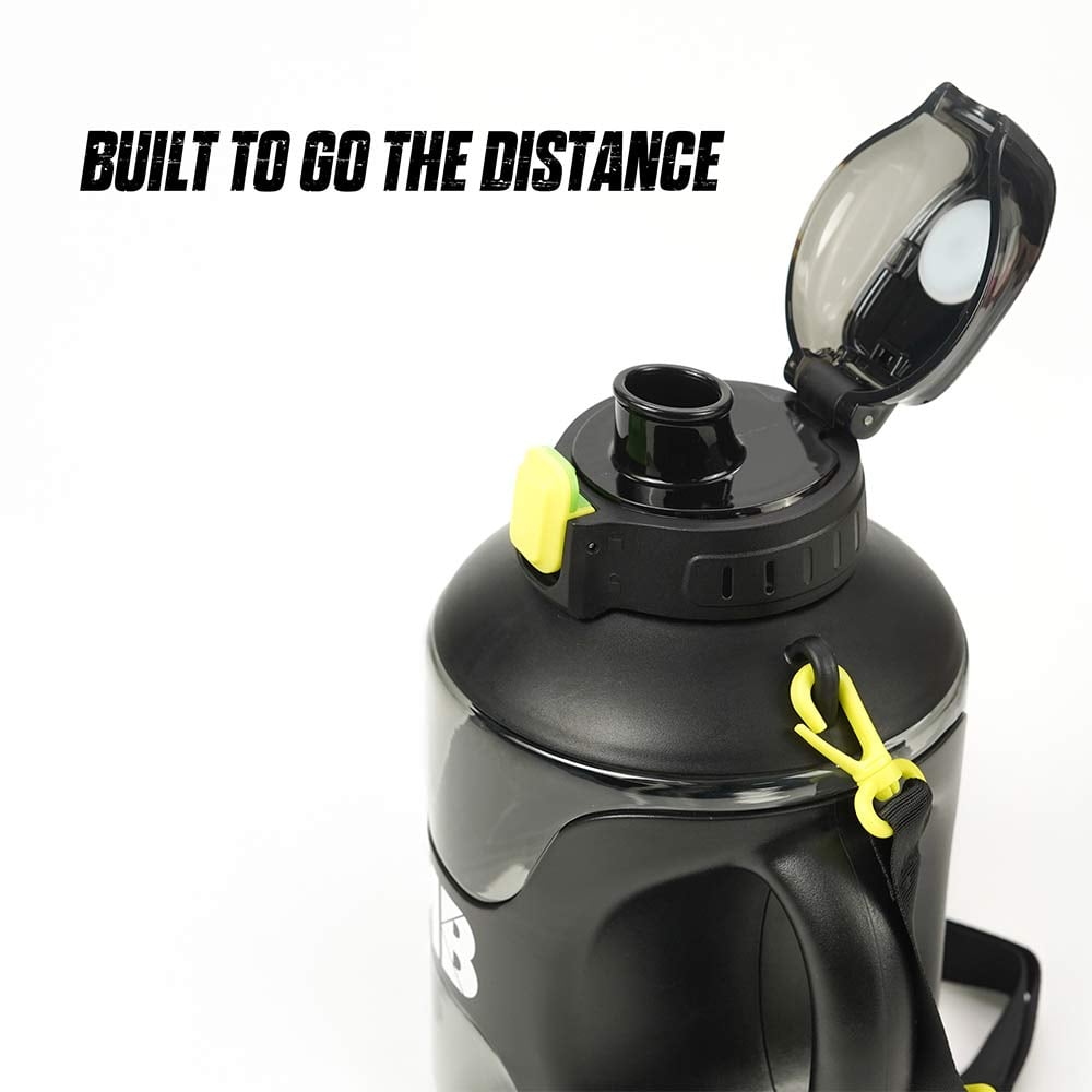 Gym Gallon Water Bottle Black • 2.2 L