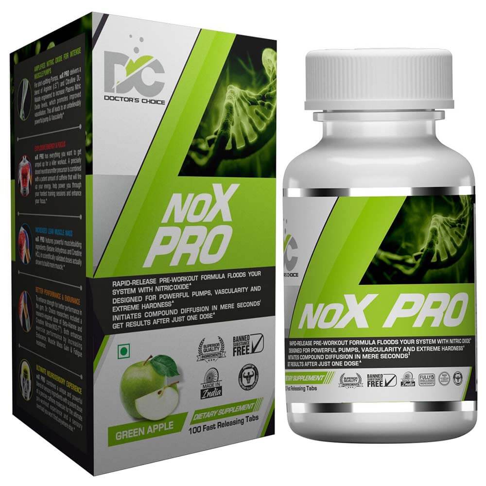 DOCTOR'S CHOICE NOX Pro, 100 tablet(s) Green Apple at Best Price in ...